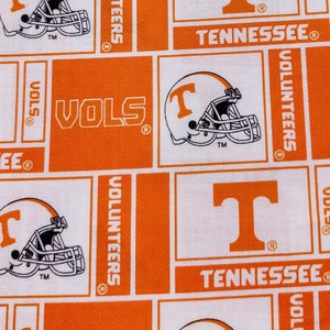 University of Tennessee Vols NCAA College Logo 100% Cotton Fabric by ...