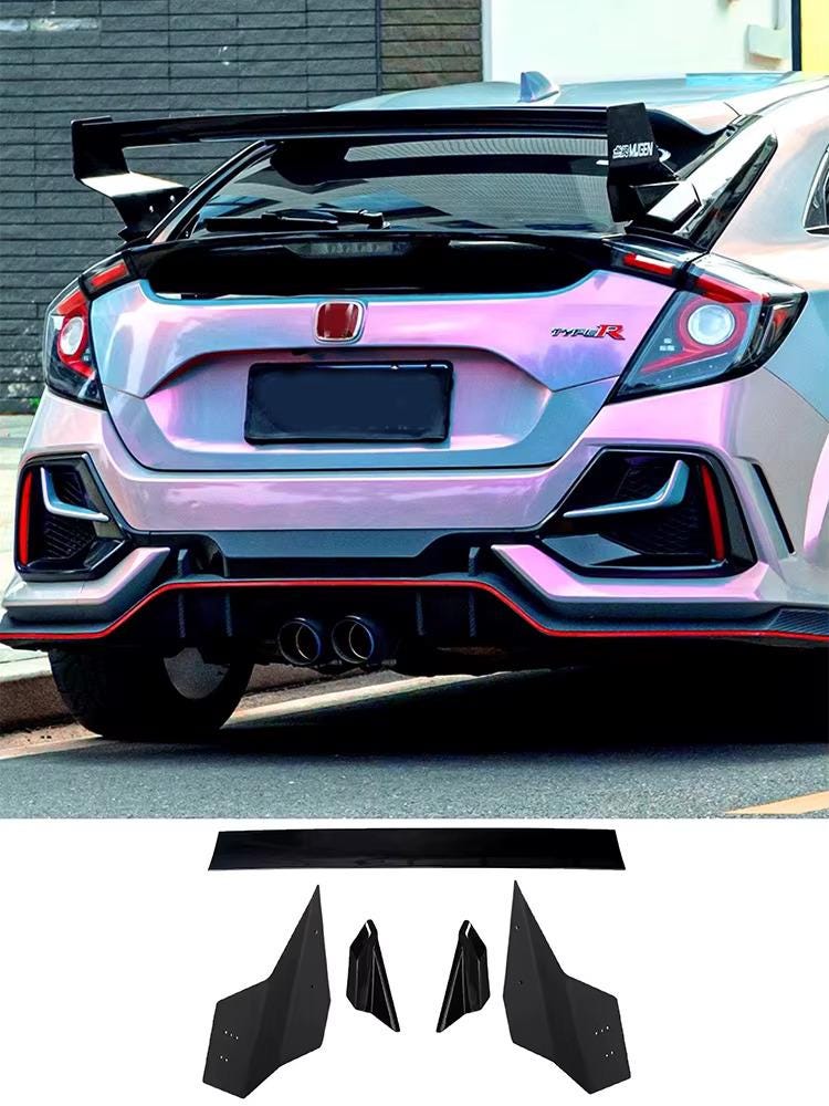 Honda Civic FK8 Mugen Style ABS Rear Trunk Wing Spoiler - Etsy