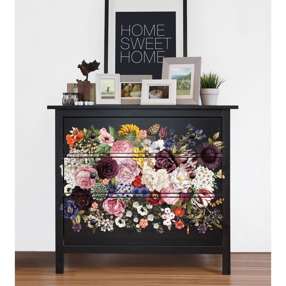 Redesign With Prima Decor Transfers Wondrous Floral 22x34 Rub on ...