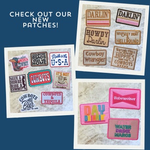 Cowboy Patch, Embroidery Patch, Patches for Hat, Iron on Patch, Cowboy ...