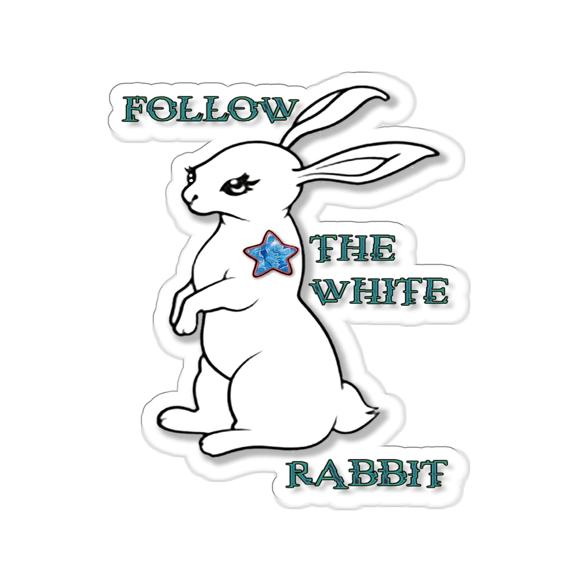White Bunny Follow the Rabbit Matrix Rabbit Matrix Bunny Cute White ...