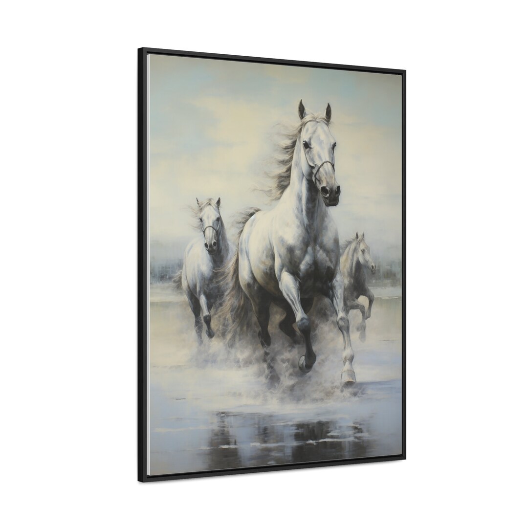 Running Horses Print Horse Wall Art Animal Posters Framed Horse ...