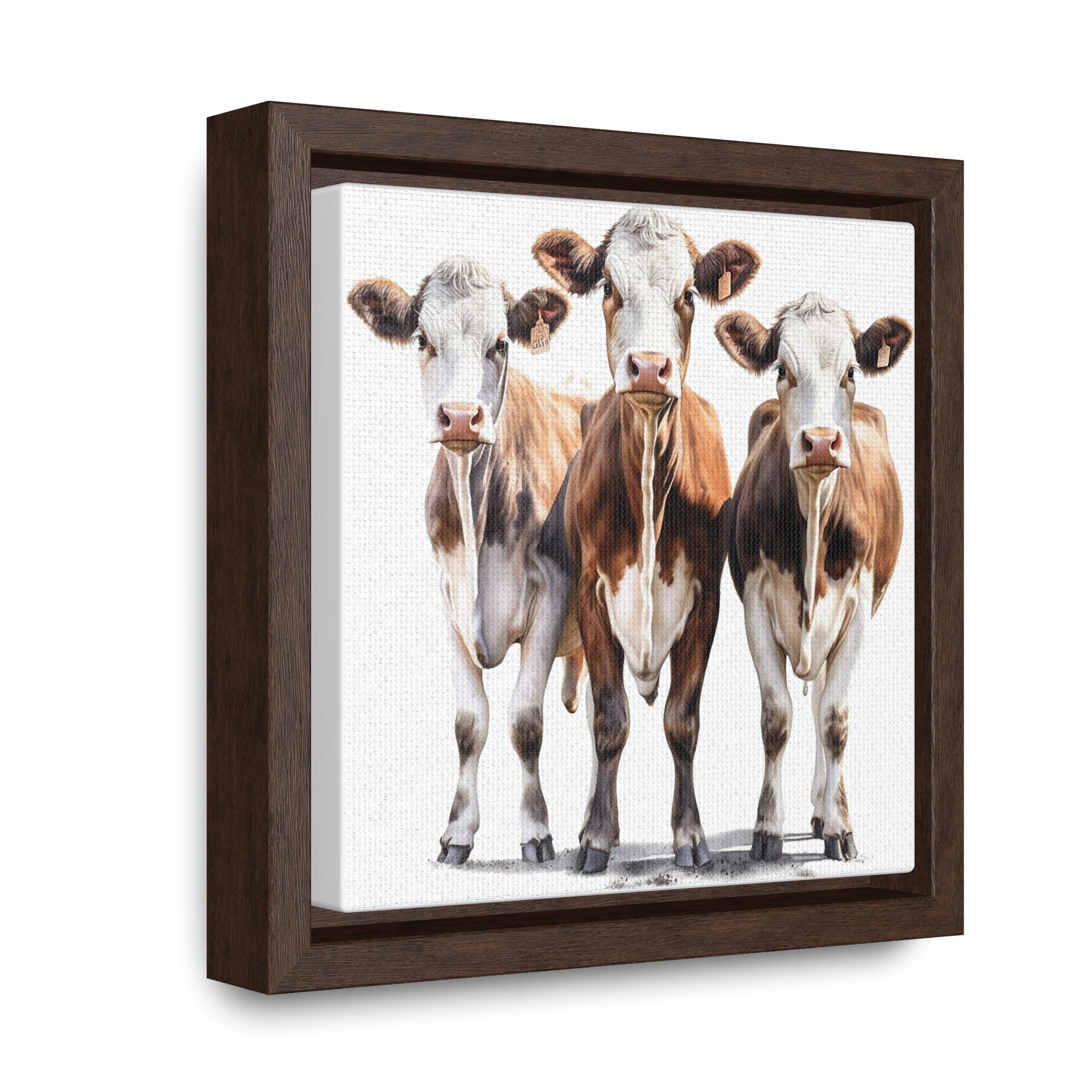 Cow Print Cow Wall Art Animal Posters Framed Cows Painting - Etsy