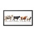 Cow Print Cow Wall Art Animal Posters Framed Cows Painting Cows Canvas ...