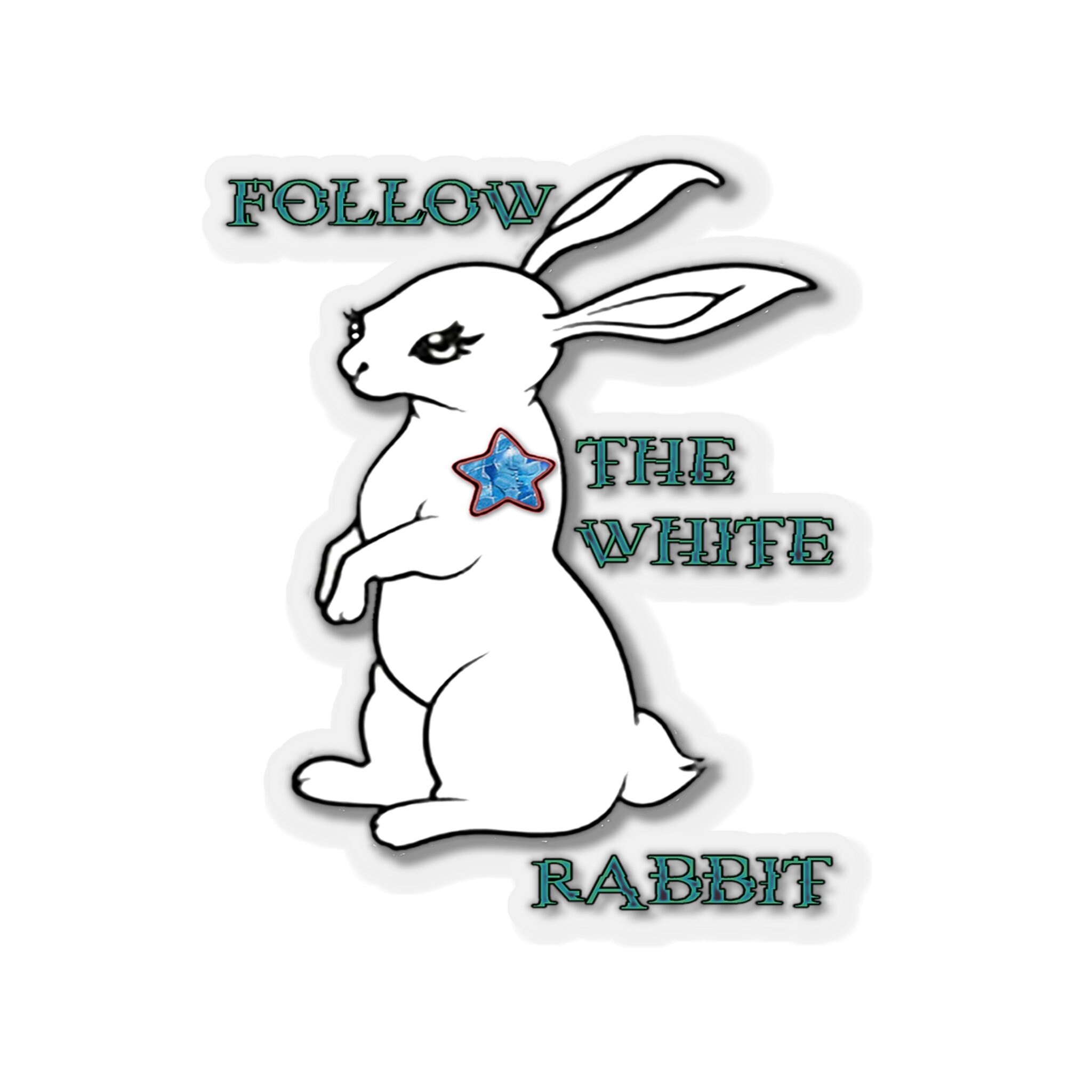 White Bunny Follow the Rabbit Matrix Rabbit Matrix Bunny Cute White ...