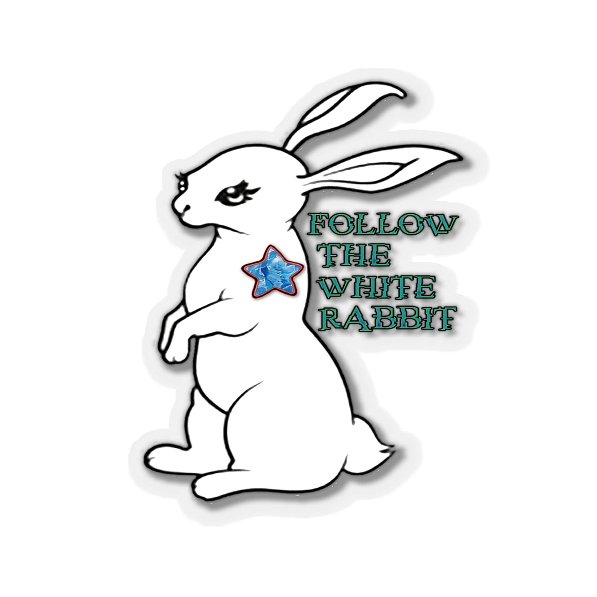 White Bunny Follow the Rabbit Matrix Rabbit Matrix Bunny Cute White ...