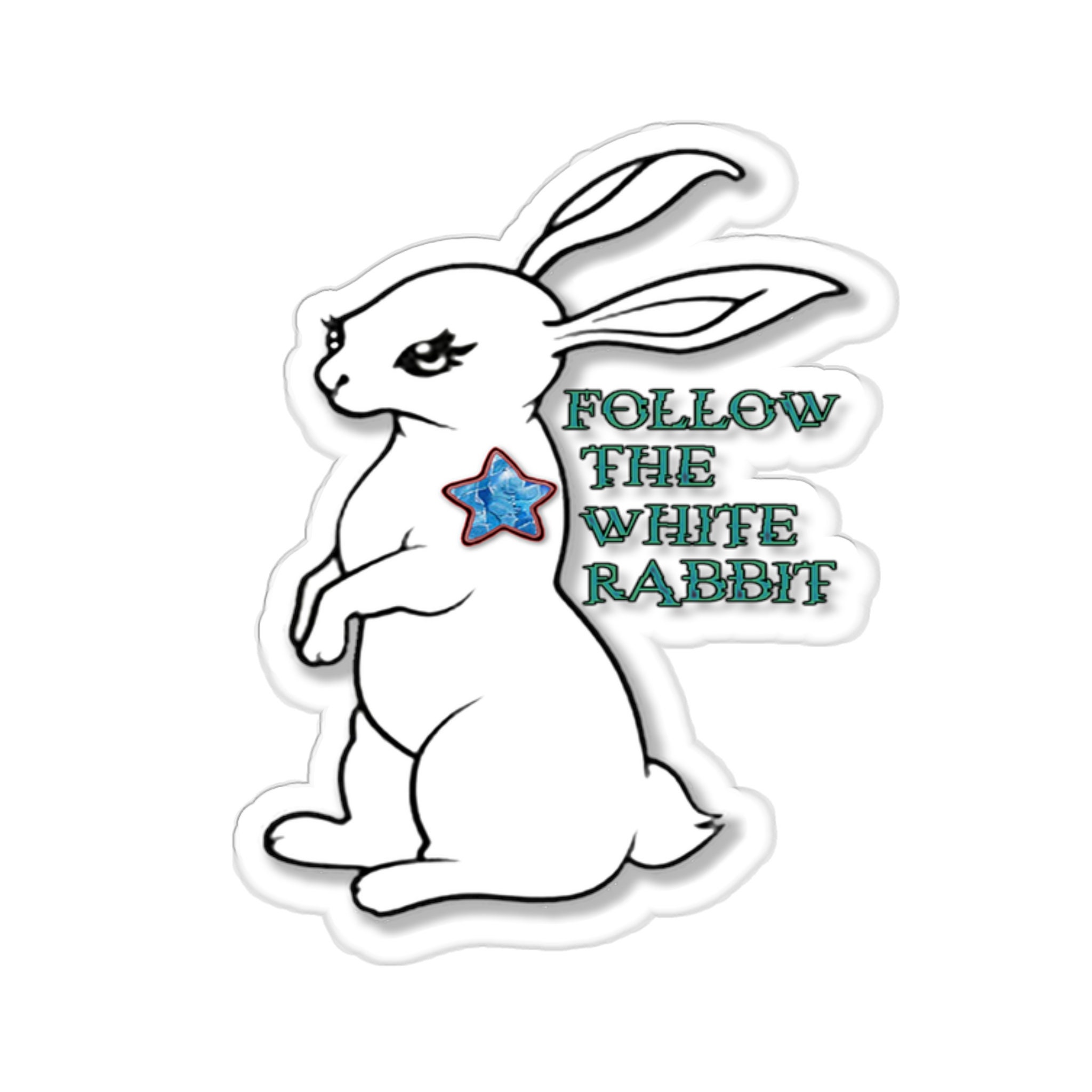 White Bunny Follow the Rabbit Matrix Rabbit Matrix Bunny Cute White ...