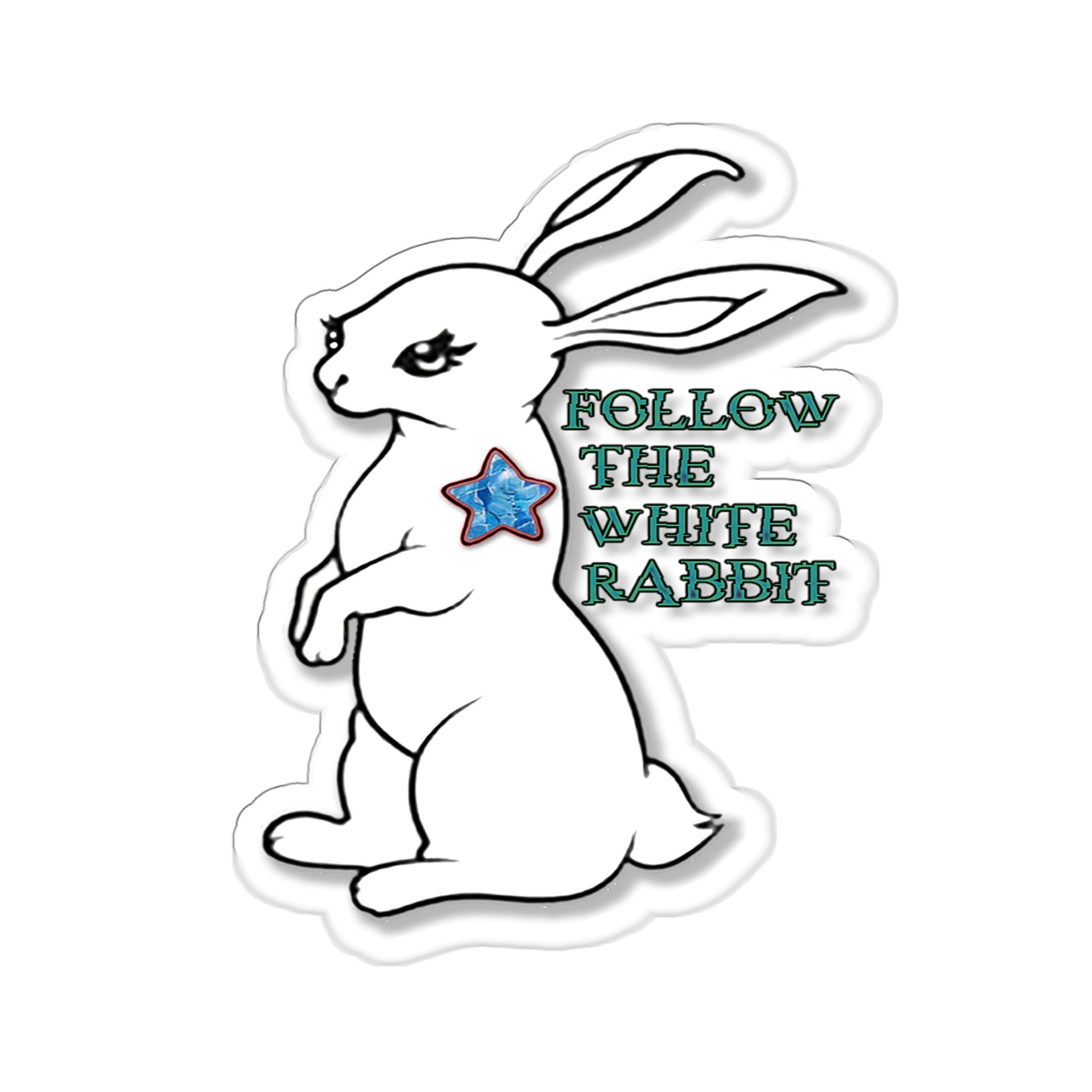 White Bunny Follow the Rabbit Matrix Rabbit Matrix Bunny Cute White ...