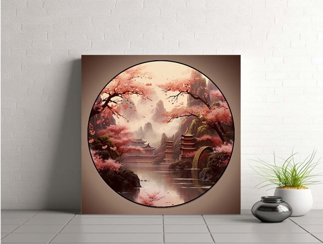 Cherry Blossom Poster Japanese Print Classic Gift Cherry Blossoms ...