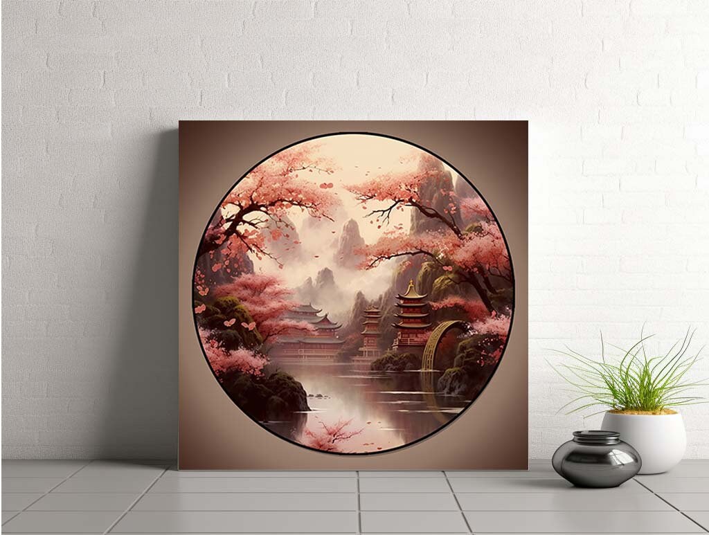 Cherry Blossom Poster Japanese Print Classic Gift Cherry Blossoms ...