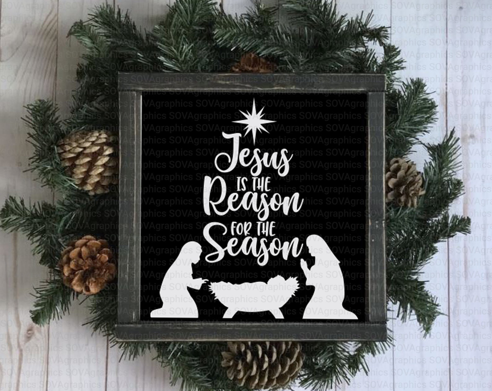 Jesus is the Reason for the Season Svg, Christmas Svg, Holy Night Svg ...