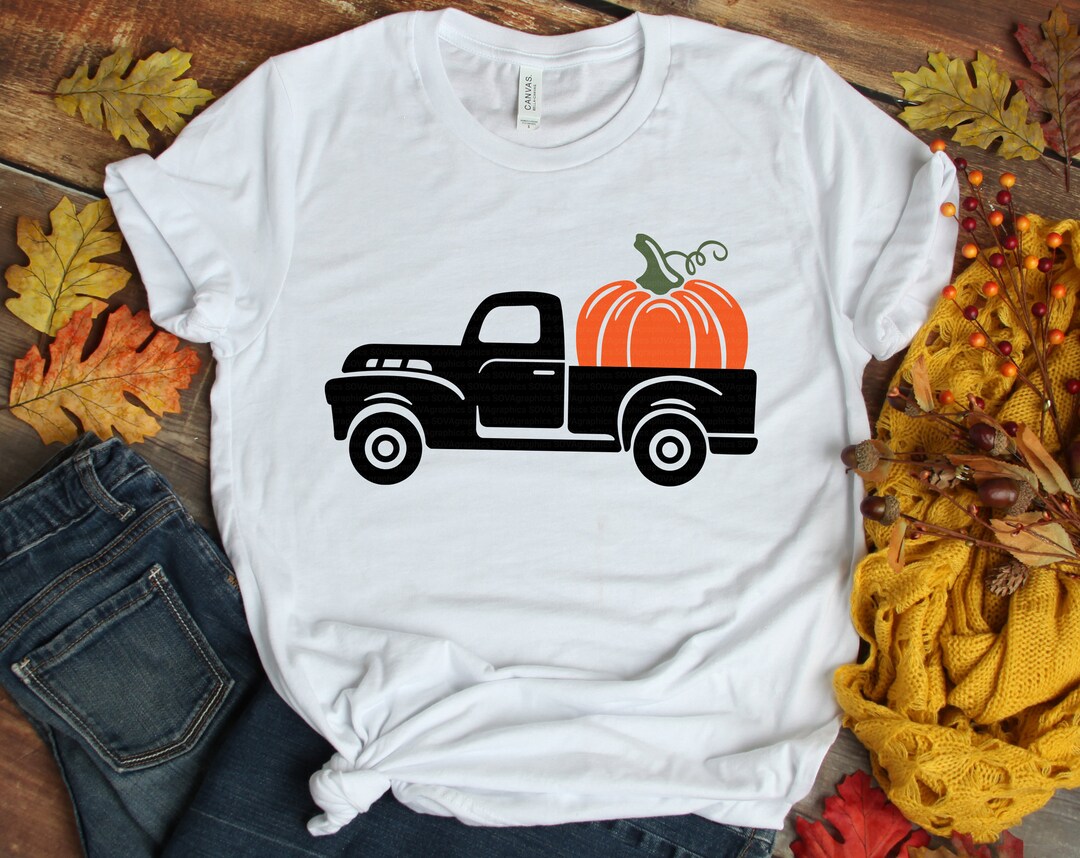 Fall Truck Svg, Pumpkin Truck Svg, Vintage Truck Svg, Thanksgiving ...