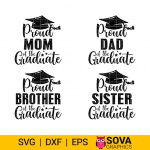 Graduation Svg Bundle, Proud of the Graduate Svg, Graduation Family Svg ...