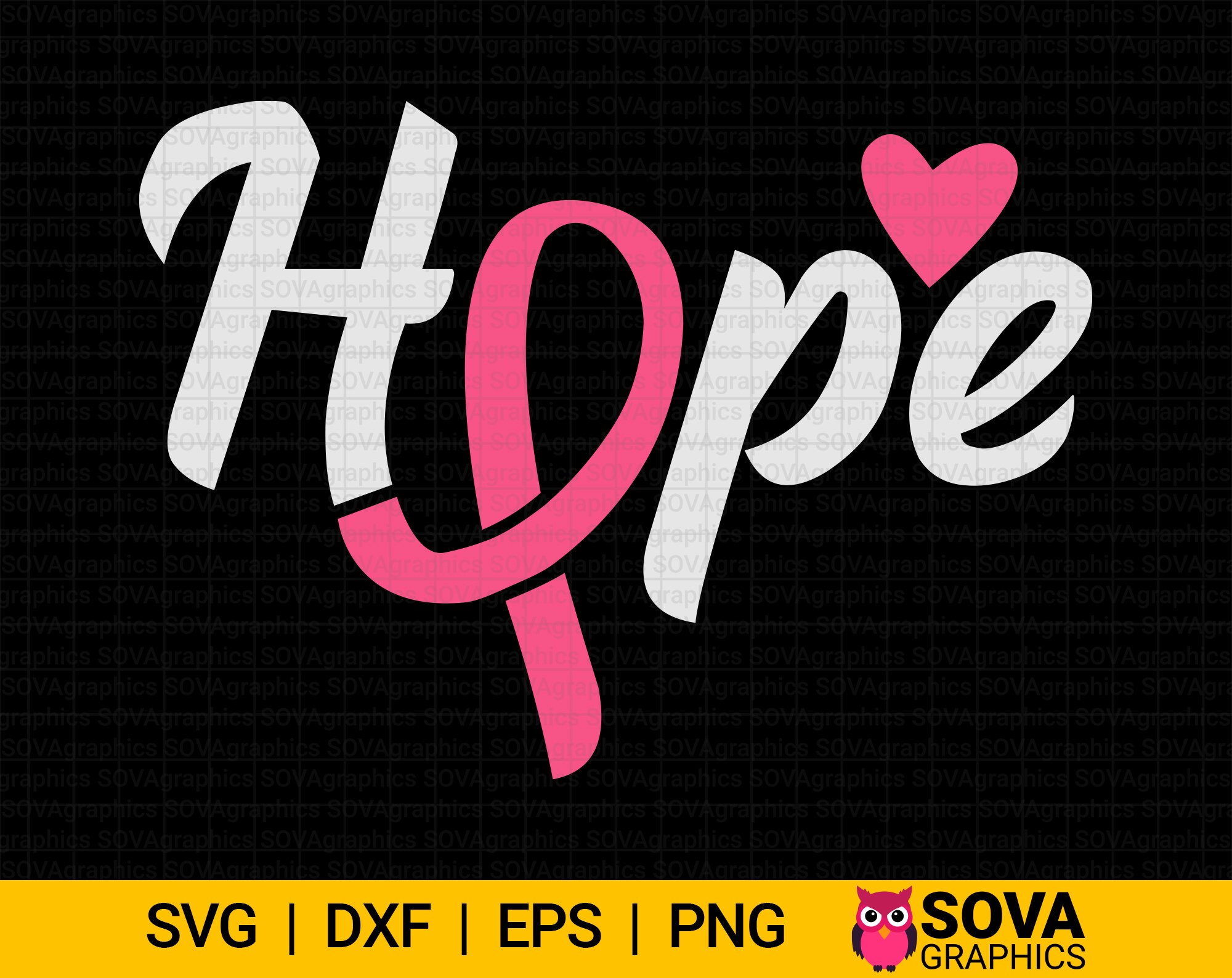 Hope Svg Pink Ribbon Svg Breast Cancer Svg Cancer Ribbon - Etsy