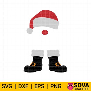 Santa Svg, Santa Claus Svg, Santa Boots Svg, Santa Hat Svg, Santa ...