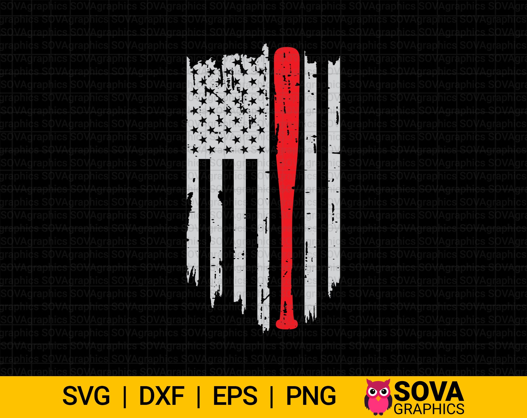 Baseball Svg, USA Baseball Flag Svg, Grunge Svg, Distressed Svg, Flag ...