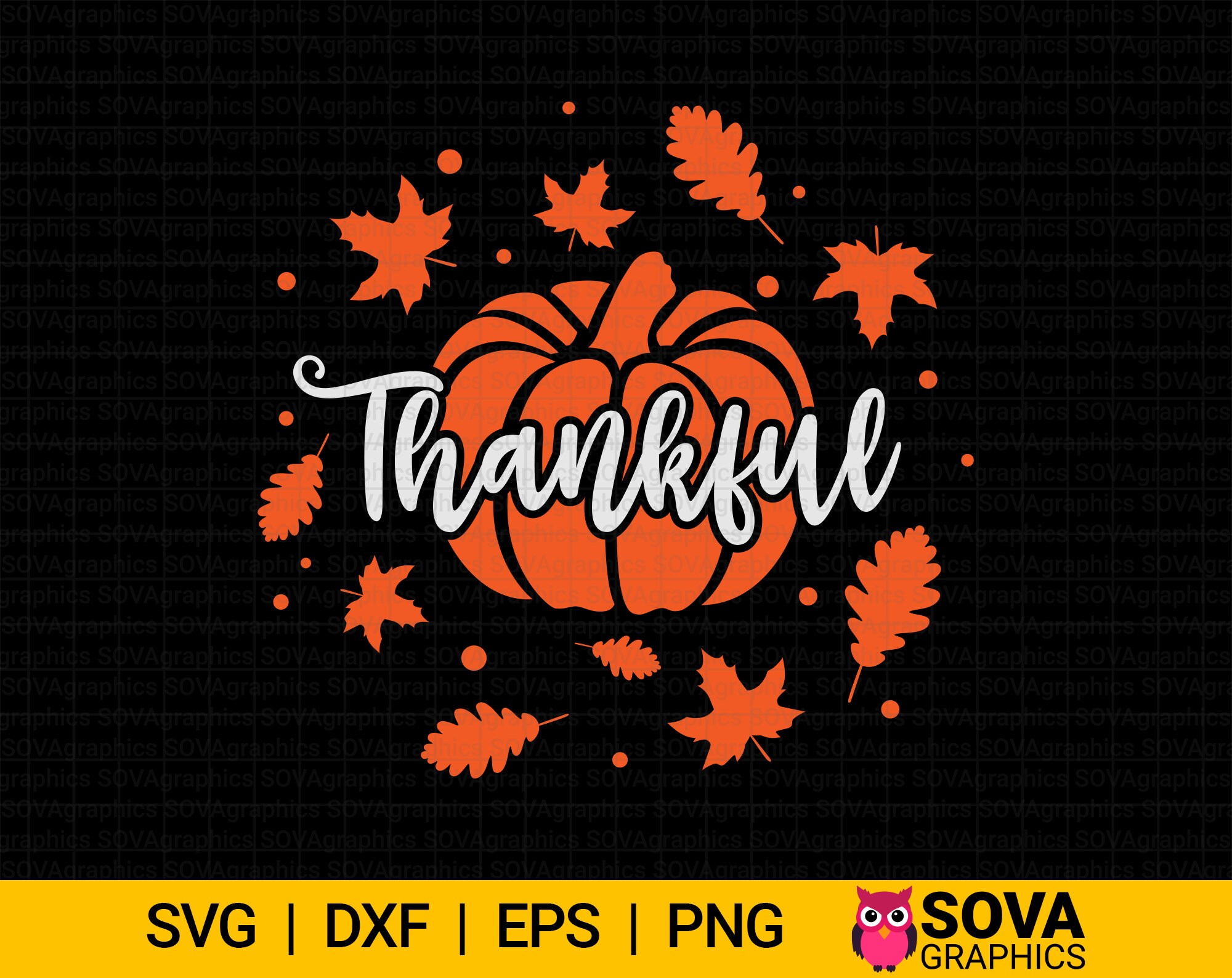 Thankful Svg Pumpkin Svg Fall Svg Thanksgiving Svg Autumn - Etsy