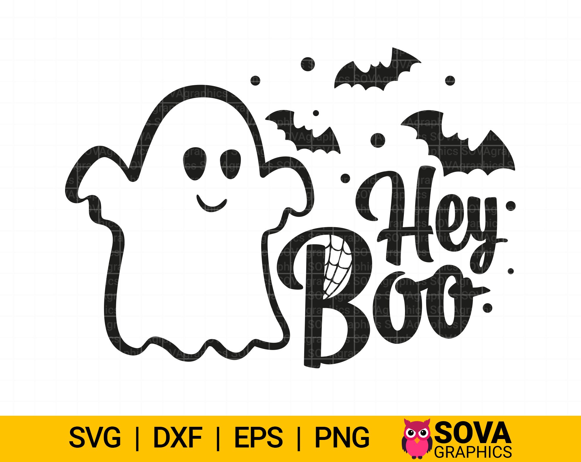 Hey Boo Svg Halloween Svg Funny Ghost Svg Fall Svg - Etsy