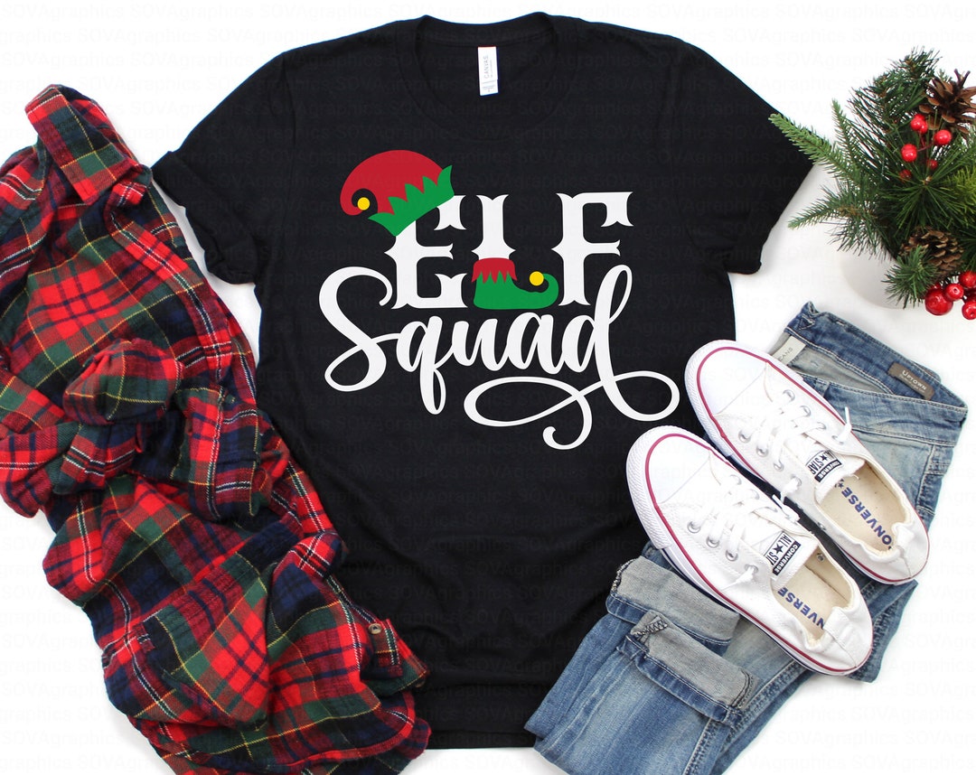 Elf Squad Svg, Elf Svg, Christmas Svg, Christmas Shirt Svg, Christmas ...
