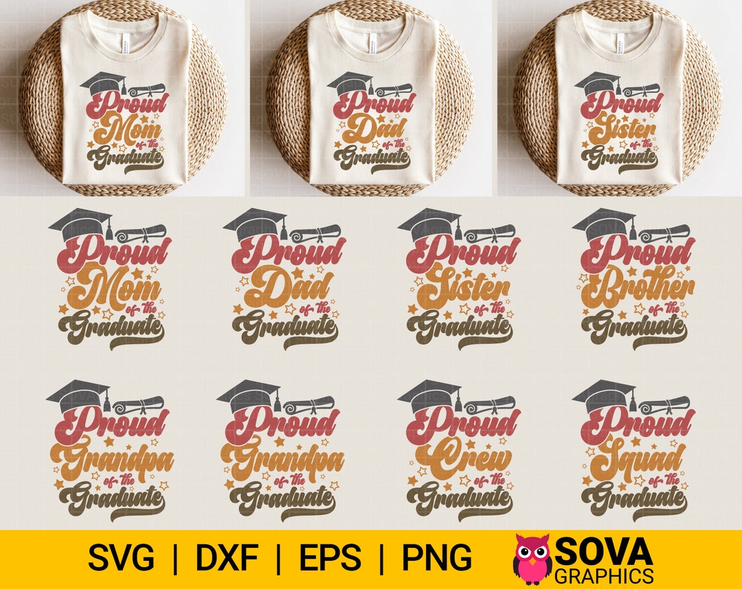 Proud of the Graduate Svg, Proud Family of the Graduate Bundle Svg ...