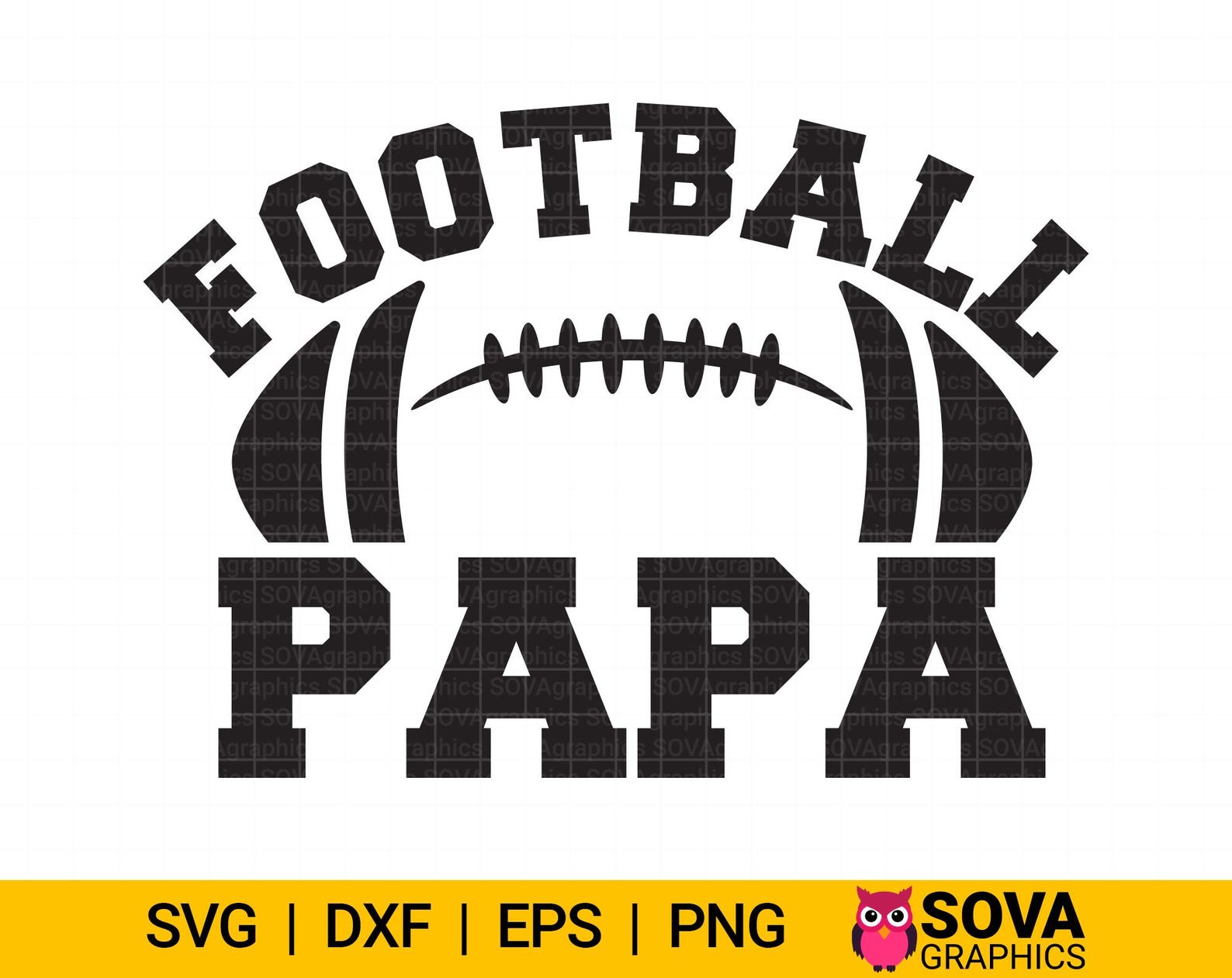 Football Papa Svg, Football Svg, Papa Svg, Football Daddy Svg, Eps, Dxf ...