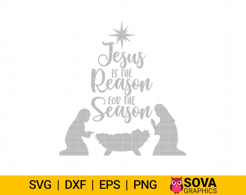 Jesus is the Reason for the Season Svg Christmas Svg Holy - Etsy