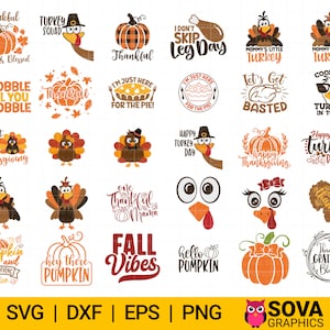 Thanksgiving Svg Bundle, Thanksgiving Svg, Fall Svg, Autumn Svg, Autumn ...
