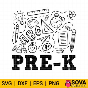 Pre-k Svg, Pre-school Svg, Preschool Svg, Back to School Svg, First Day ...