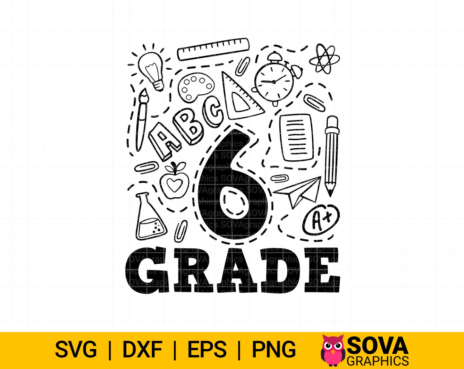 Sixth Grade Svg, 6th Grade Svg, Back to School Svg, First Day of School ...