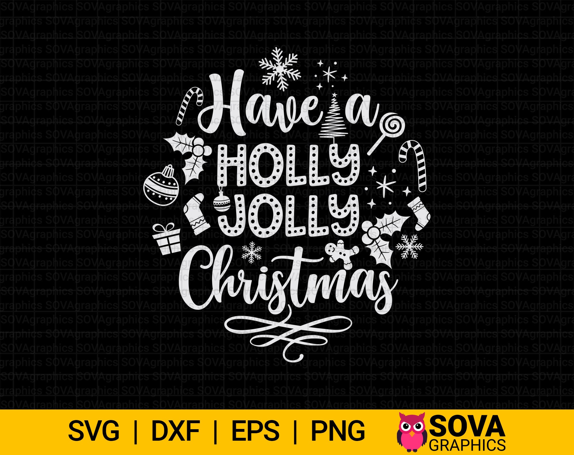 Have A Holly Jolly Christmas Svg, Christmas Svg, Holly Jolly Svg, Merry ...