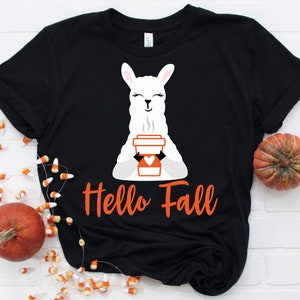 Llama With Coffee Svg, Hello Fall Svg, Llama Svg, Alpaca Svg, No Prob ...