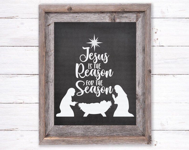 Jesus is the Reason for the Season Svg Christmas Svg Holy - Etsy