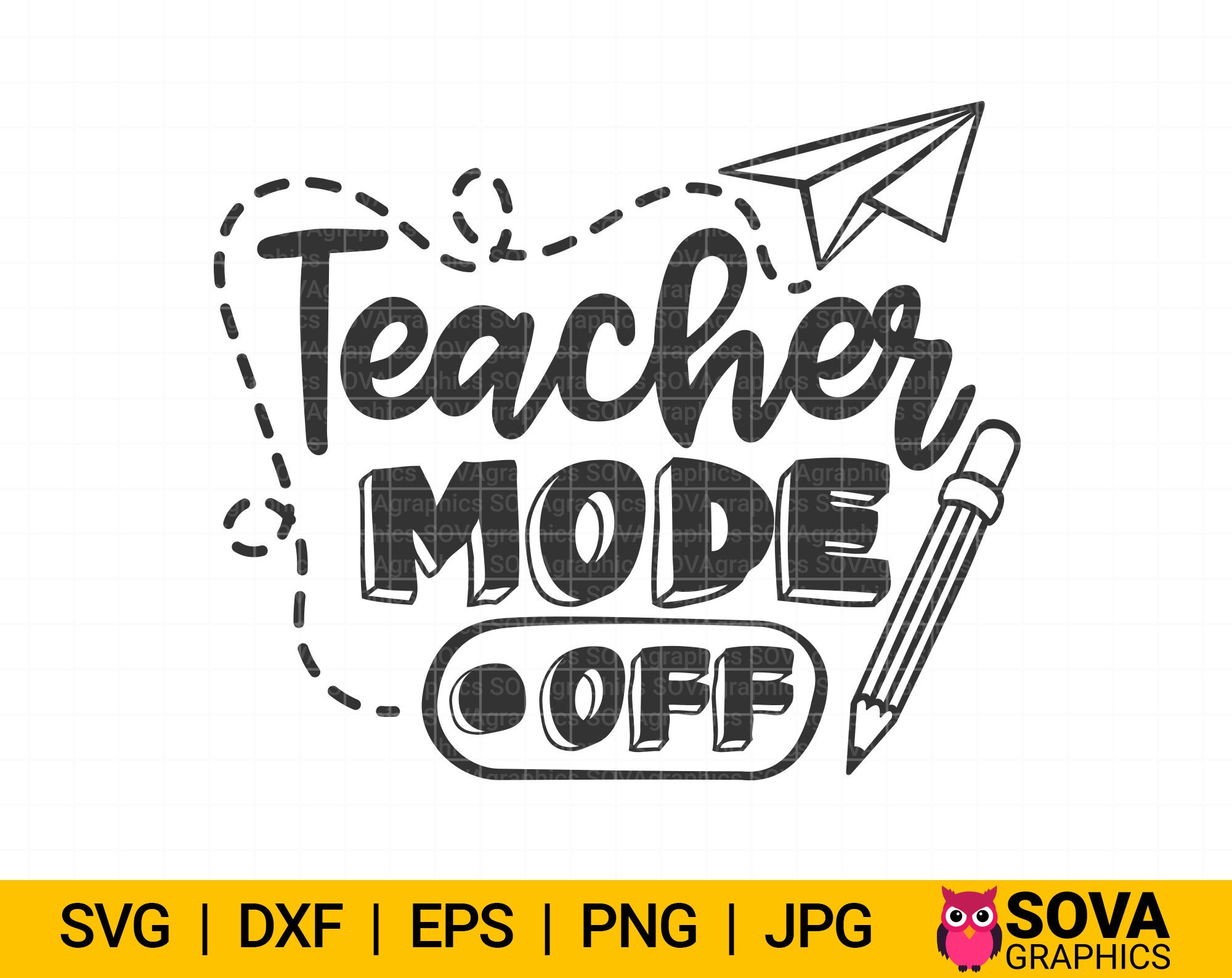 Teacher Mode off Svg Teacher Svg Funny Teaching Svg Teacher - Etsy