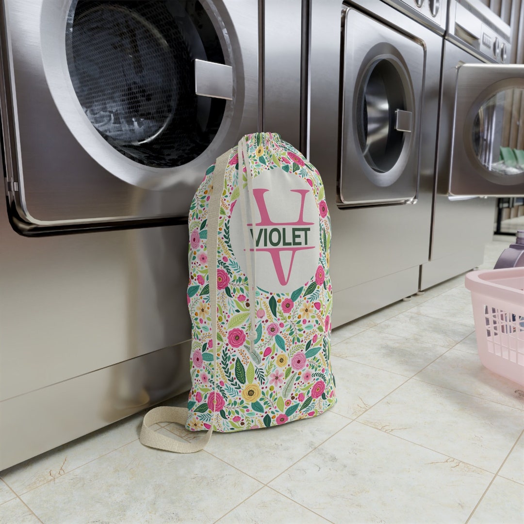 Personalized Laundry Bag College Monogrammed Laundry Bag for College ...