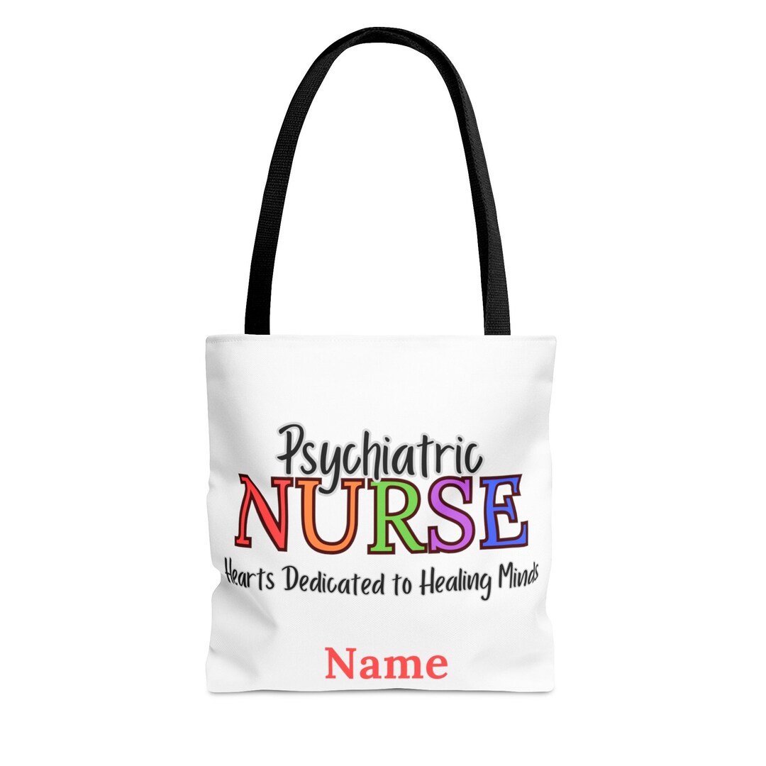 Nurse Tote Bag Psychiatric Nurses Gift Tote, Mental Health Quotes ...