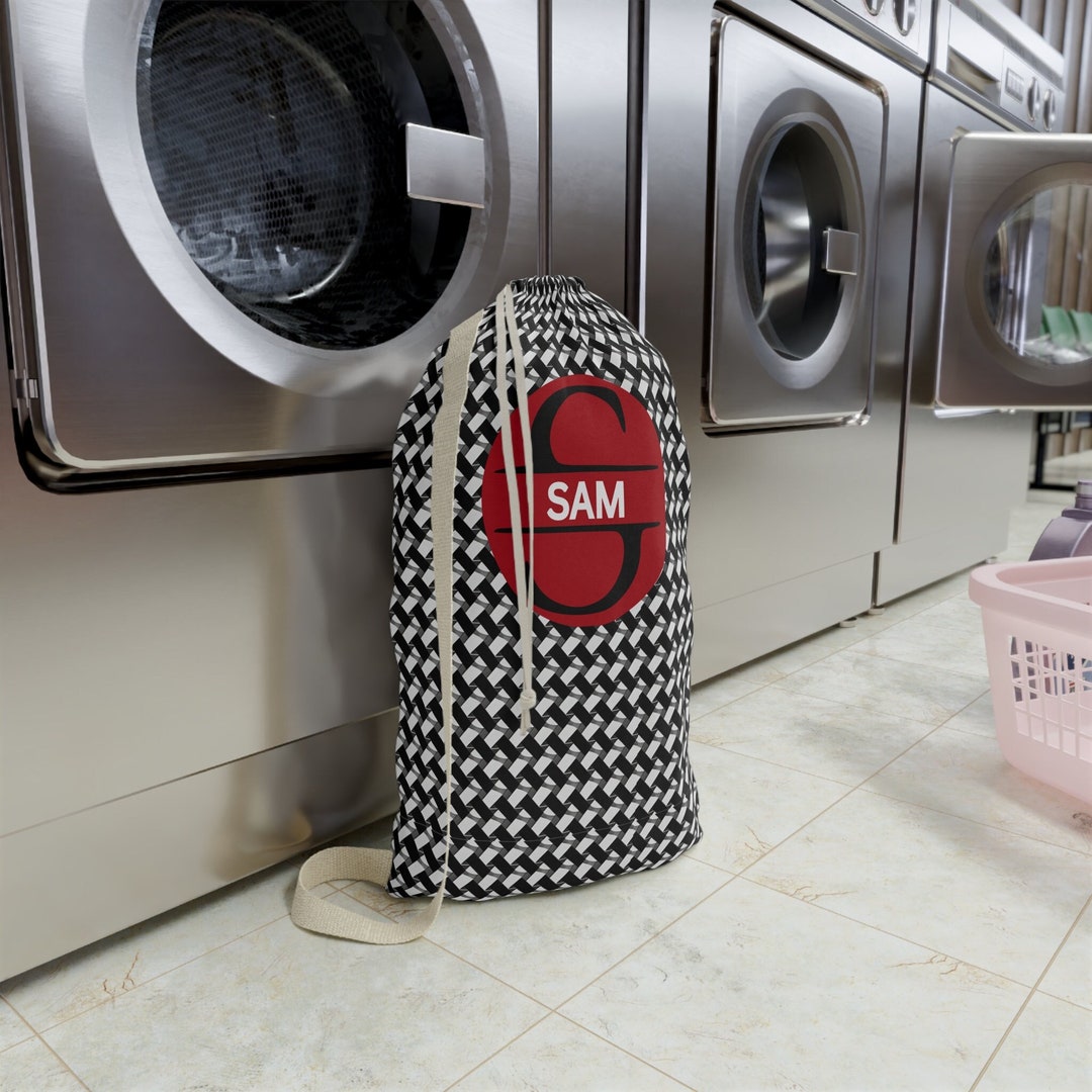 Personalized Laundry Bag, College Monogrammed Laundry Bag, Laundry Bag ...