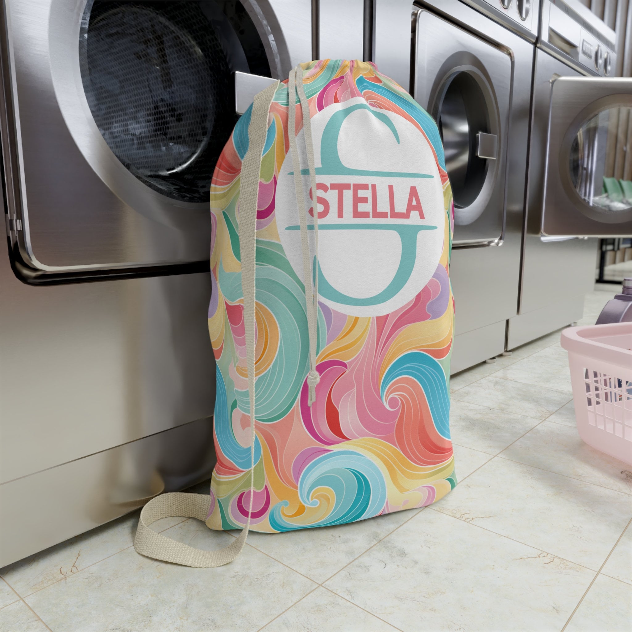 Personalized Laundry Bag, College Monogrammed Laundry Bag, Laundry Bag ...