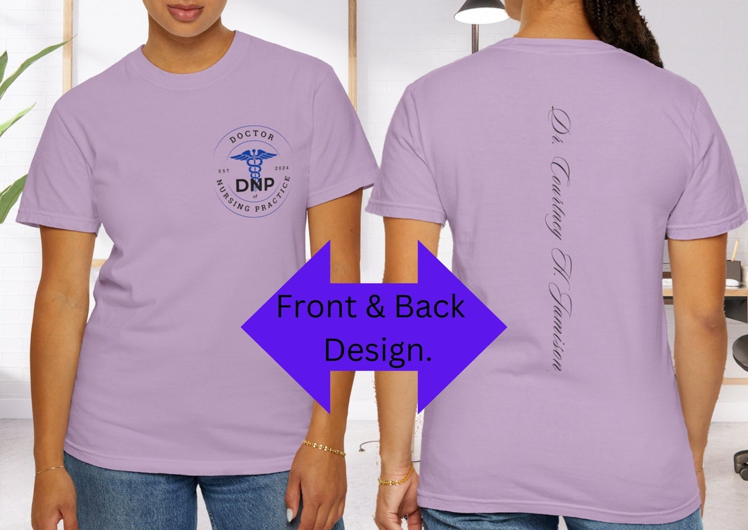 Personalized Gift Monogram Caduceus DNP Shirt Gift New Doctor Nursing ...