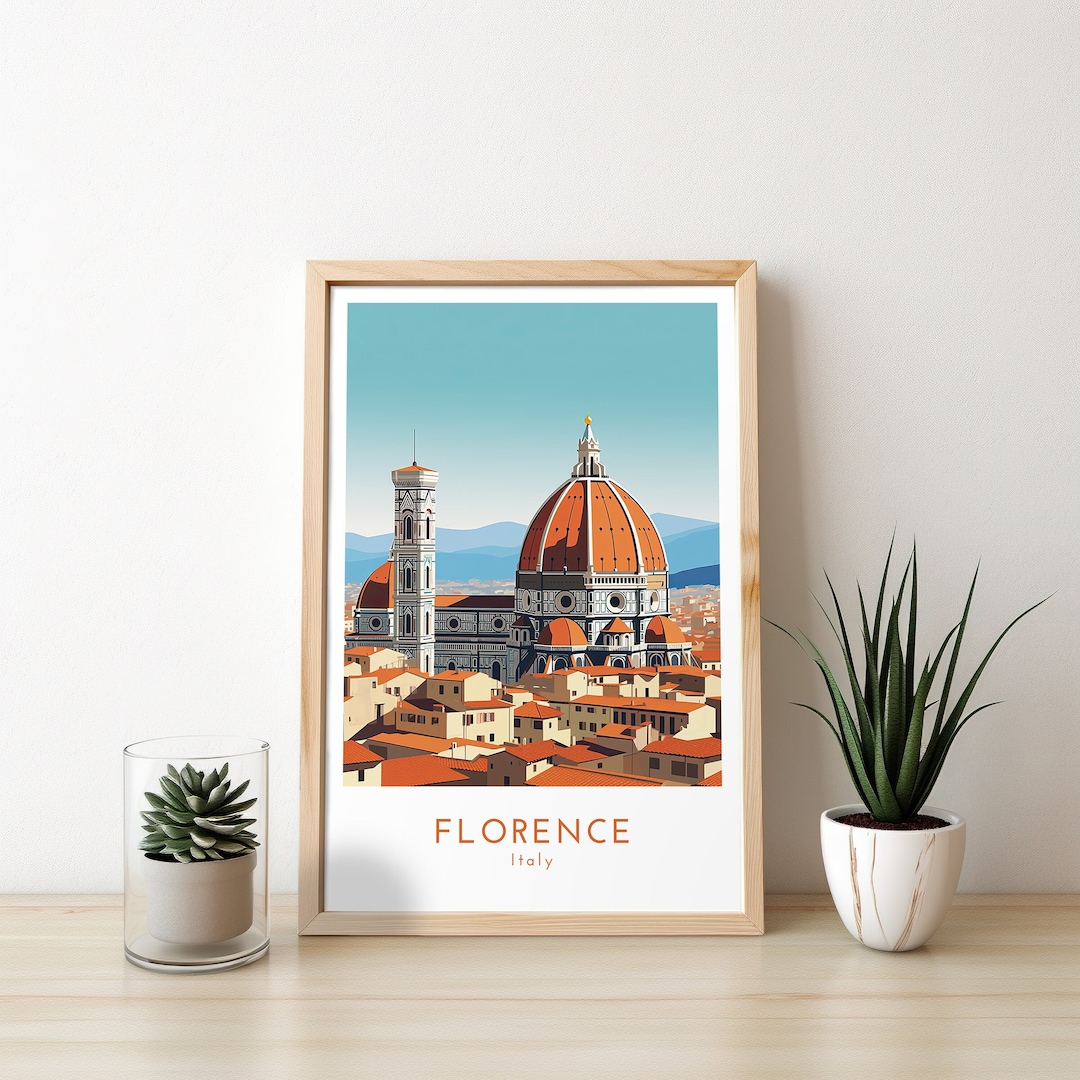 Florence Travel Print - Florence Poster, Italy Poster, Florence Duomo ...