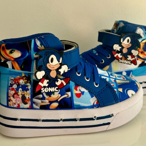 Sonic the Hedgehog Shoes - Etsy