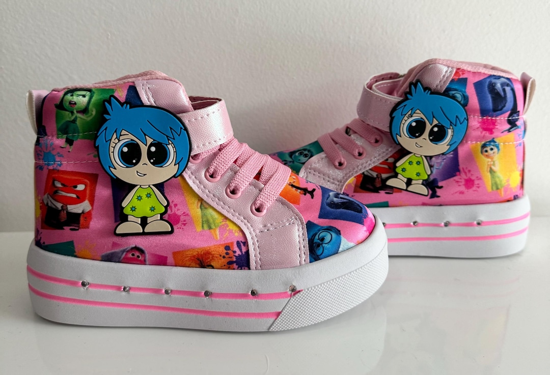 Inside Out Movie Inspired Light up Sneakers for Kids - Etsy