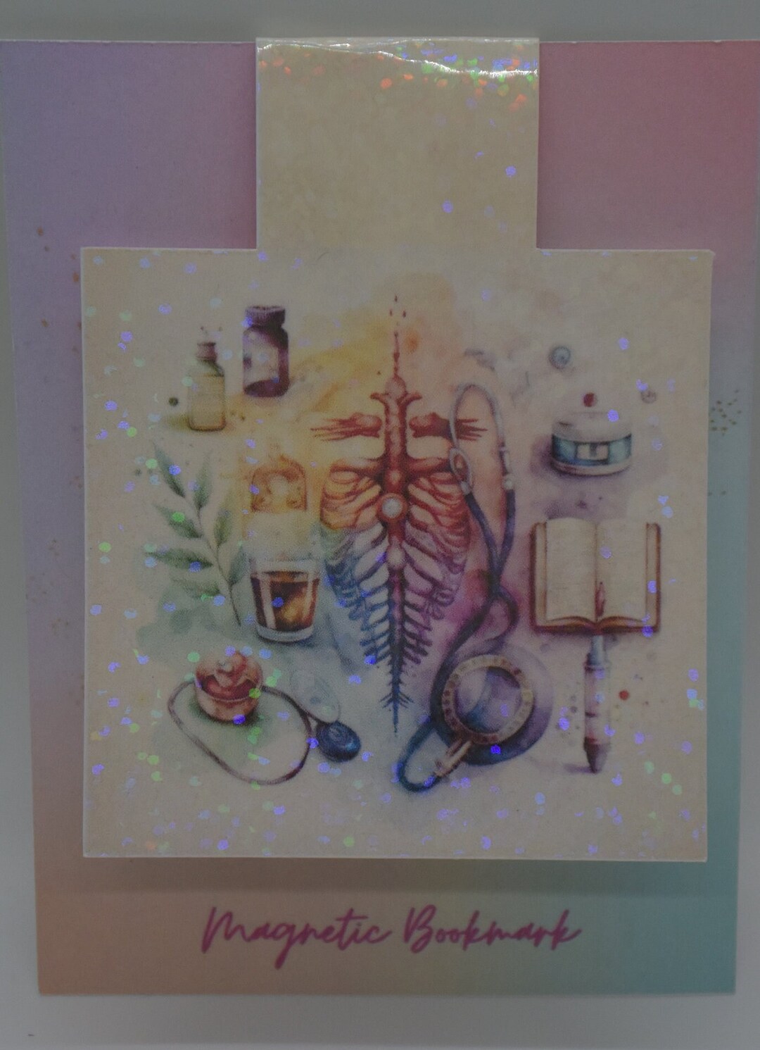 Holographic Watercolor Anatomy Magnetic Bookmark - Etsy