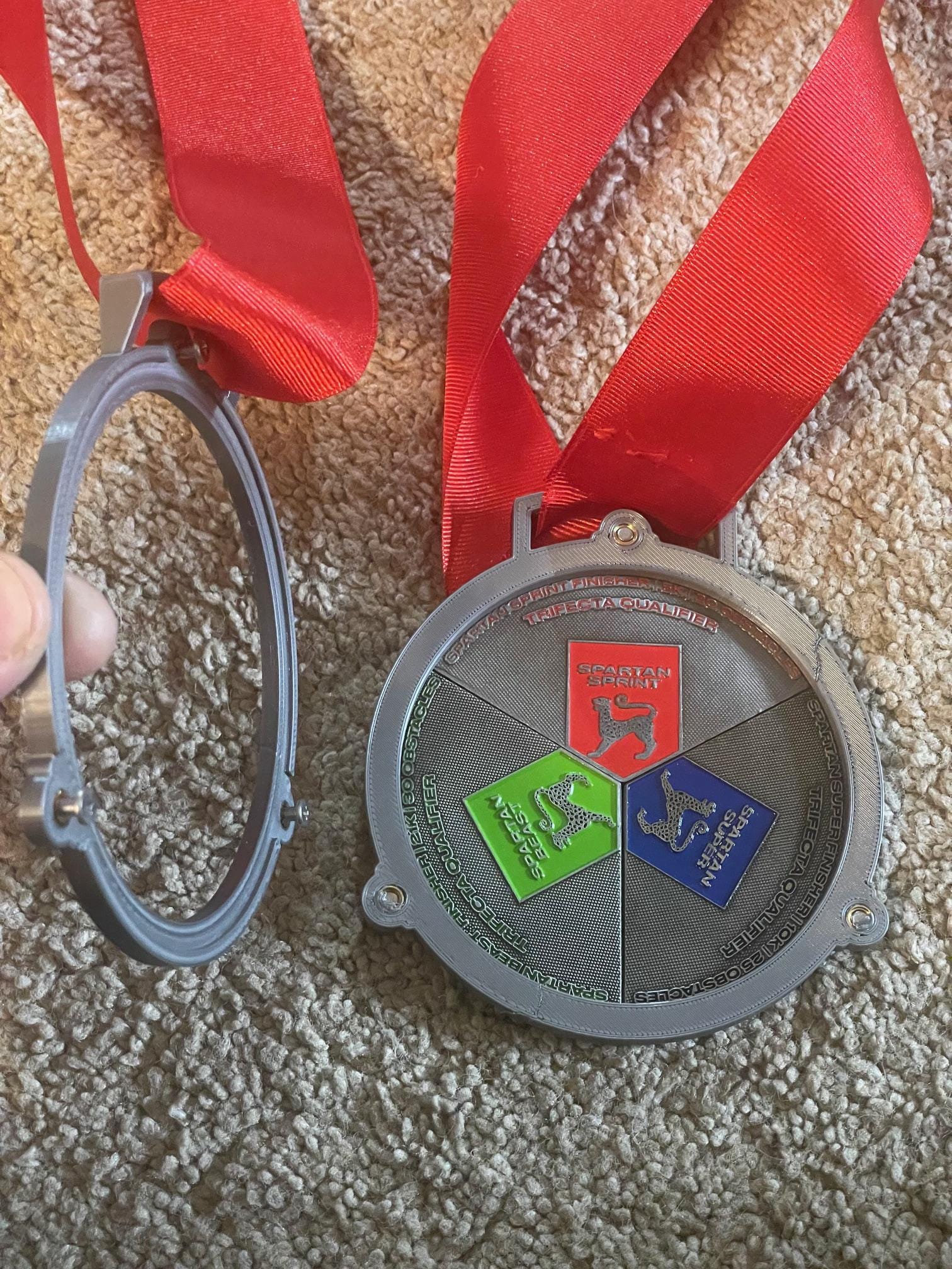 Spartan Race Trifecta Wedge Medal Holder - Etsy