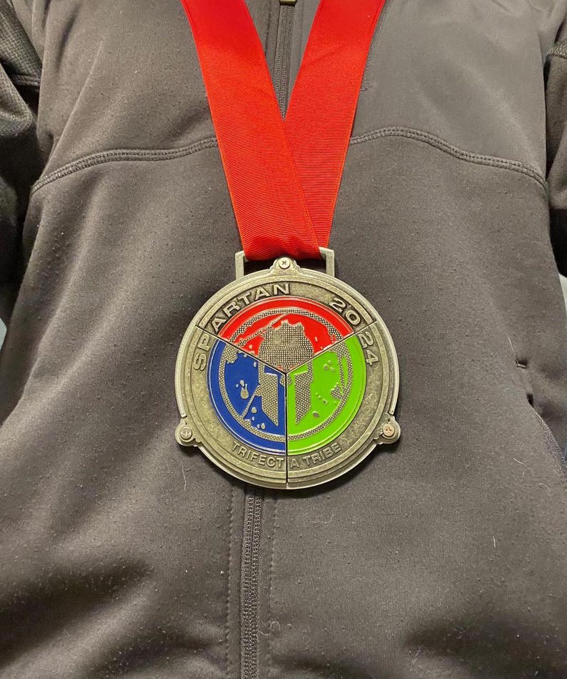 Spartan Race Trifecta Wedge Medal Holder - Etsy