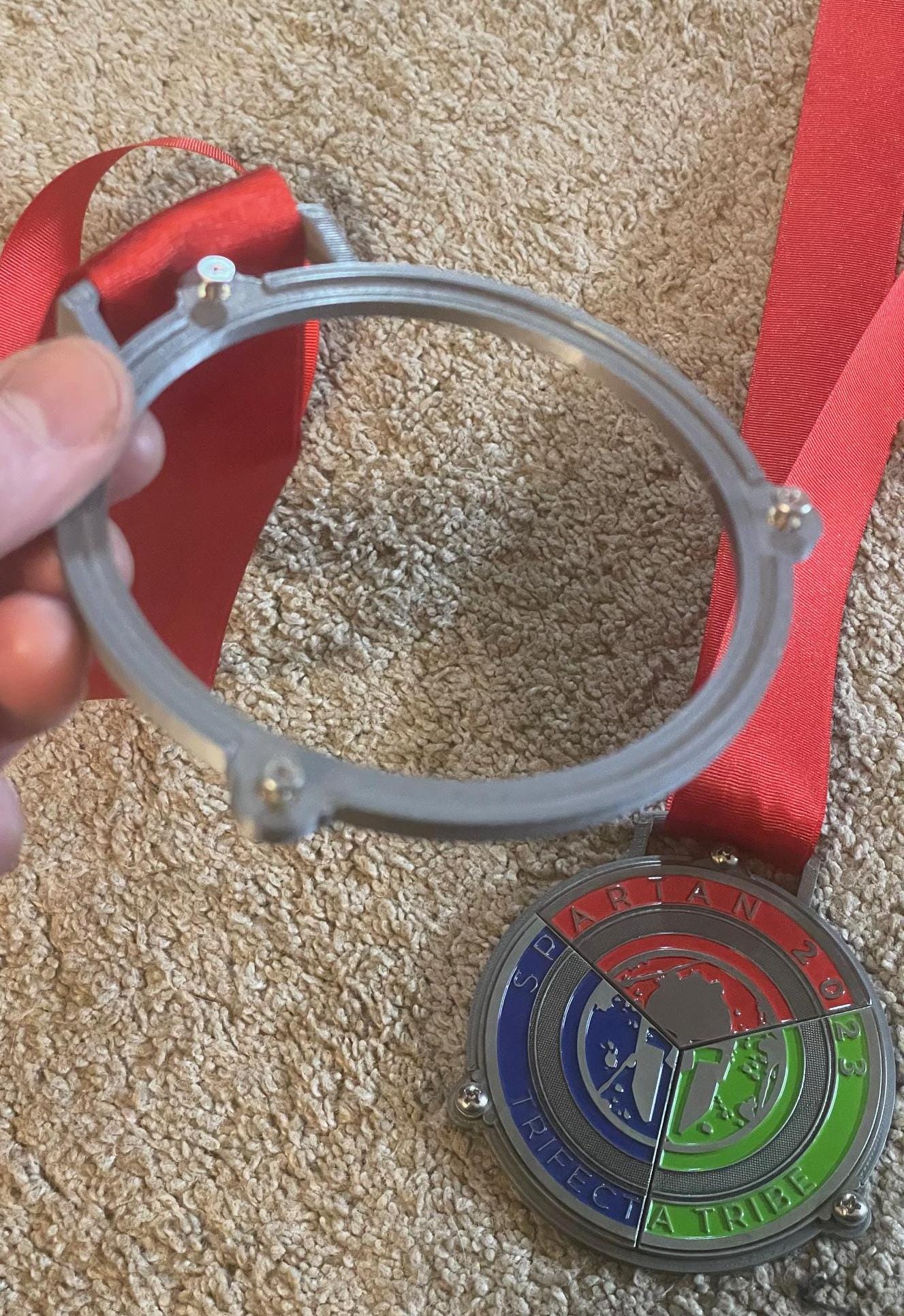 Spartan Race Trifecta Wedge Medal Holder - Etsy