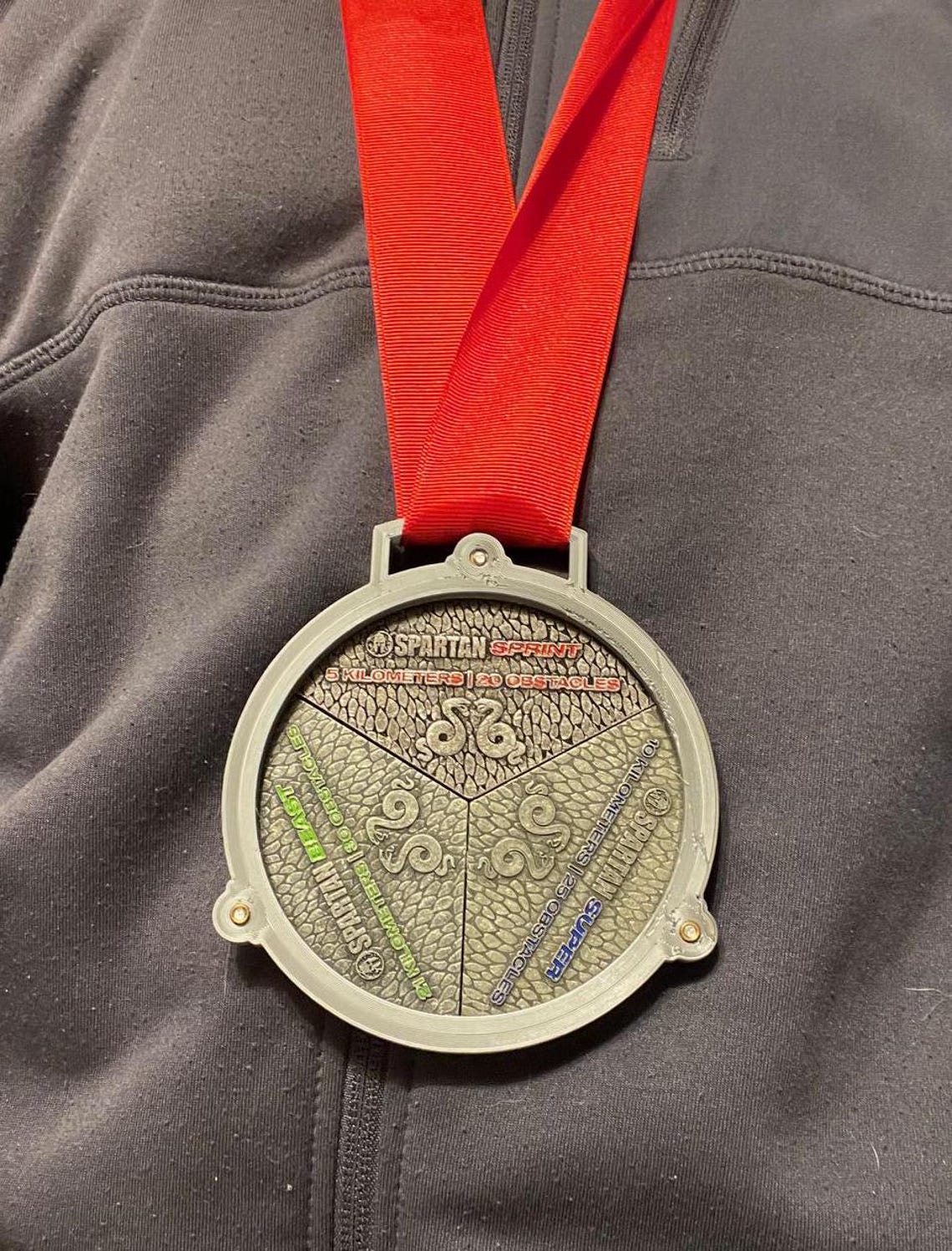 Spartan Race Trifecta Wedge Medal Holder - Etsy