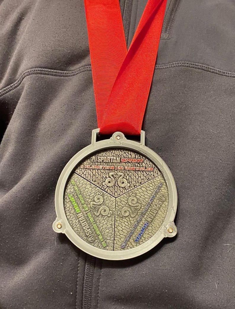 Spartan Race Trifecta Wedge Medal Holder - Etsy