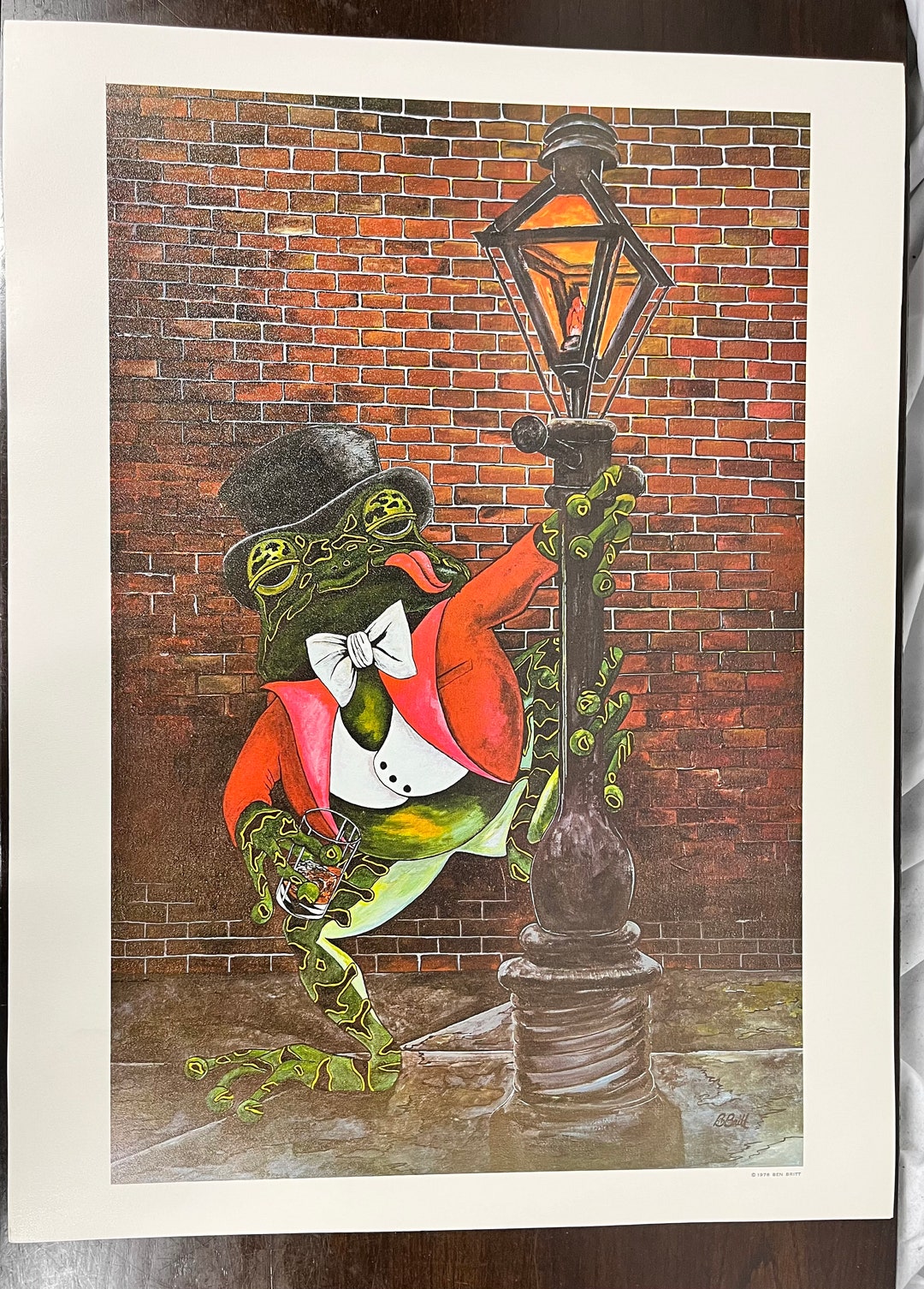 Benjamin Britt Frog Street Art Original Print 1978 - Etsy