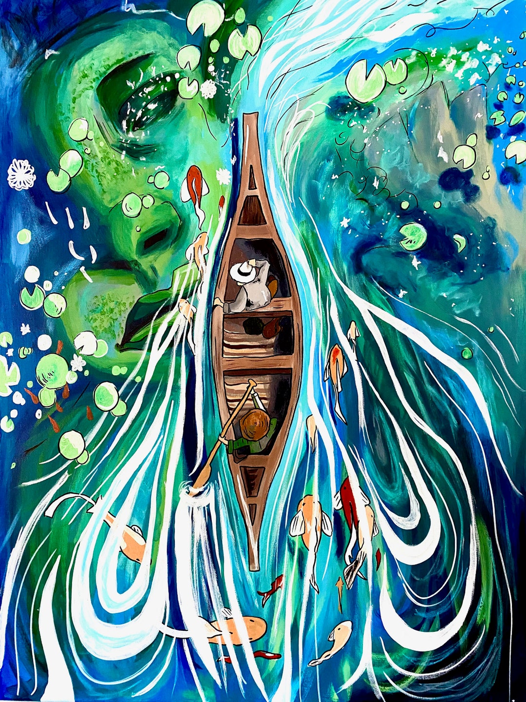 Beneath the Lilies Reimagined Print by Hope Yeoman - Etsy