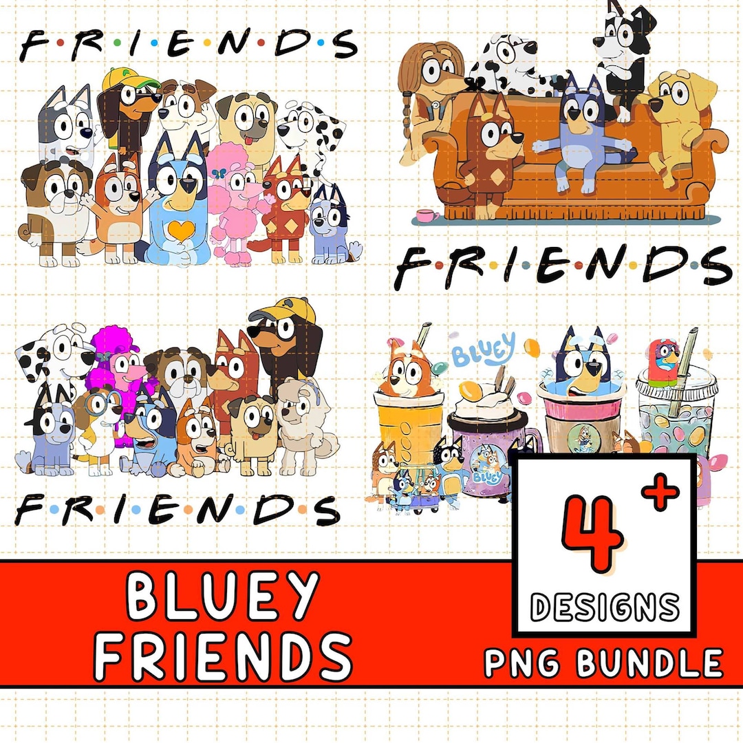 Bluey Png PNG Bundle Bluey All Characters Bluey Clipart - Etsy